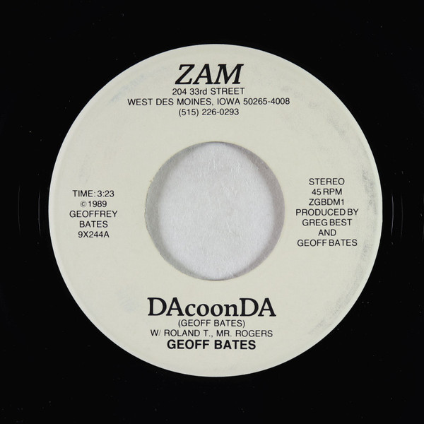 Geoff Bates (2) - Dacoonda / One Night (1989)
