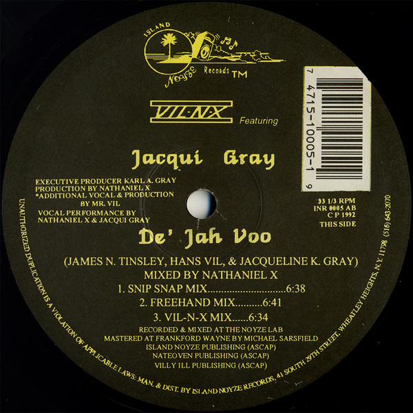 Vil-N-X, Jacqui Gray - De' Jah Voo (1992)